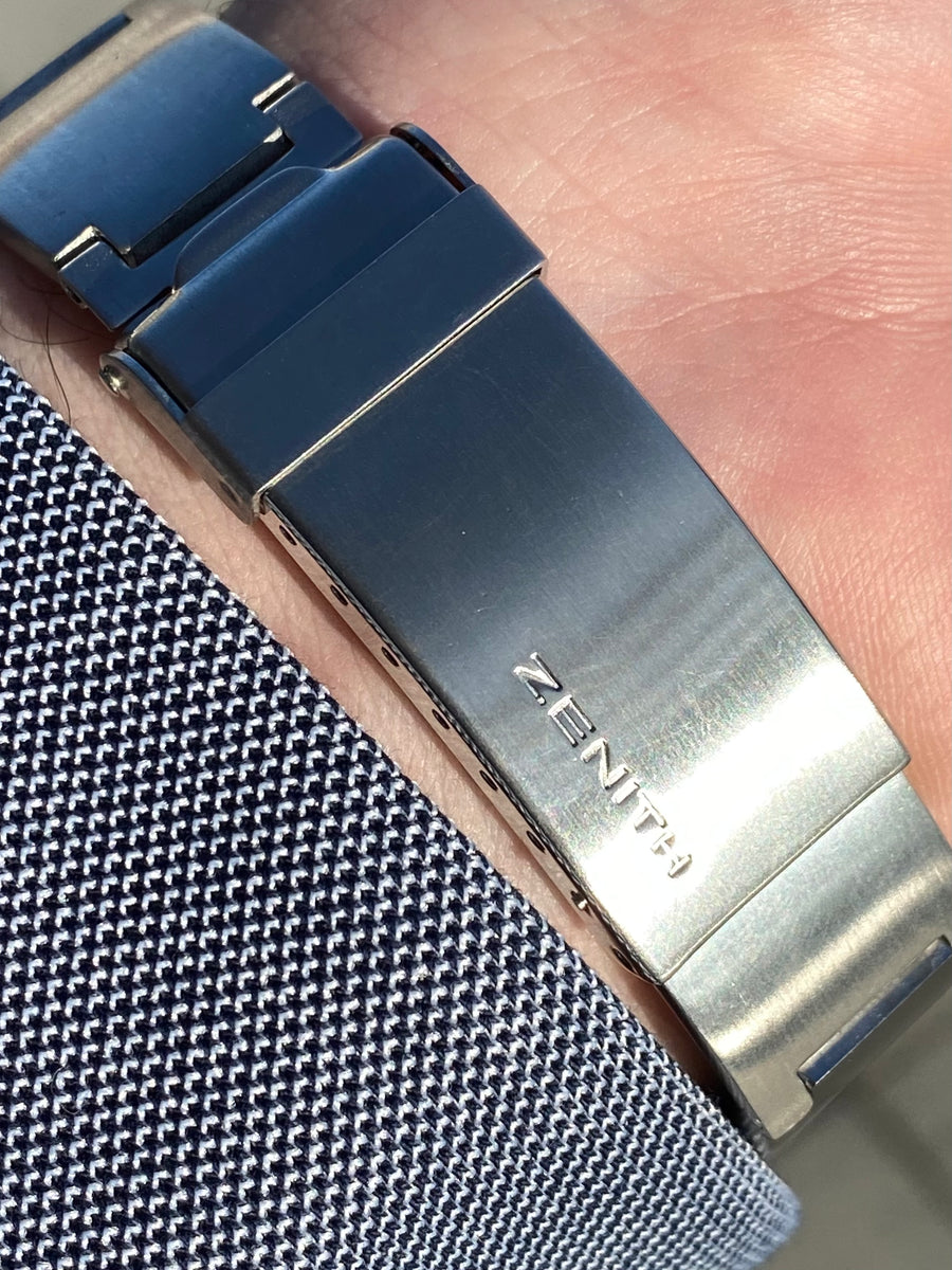 1971 Zenith El Primero Automatic Chronograph Red Dial Stainless Steel A781 For Sale Available To ...