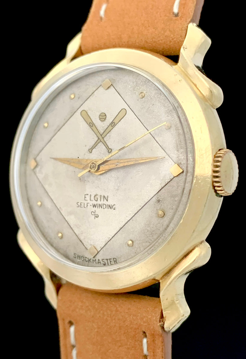 For Sale Rare Vintage 1950’s Elgin Self-Winding Shock Master Rare ...