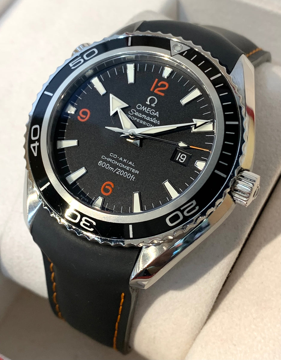 For Sale 2011 Omega Seamaster Planet Ocean Co-Axial 2 Bezels Orange ...
