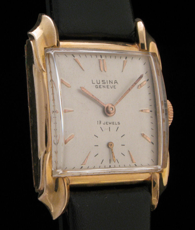 Lusina Geneve Tank Fancy Sculpted Case – Meticulous Watches