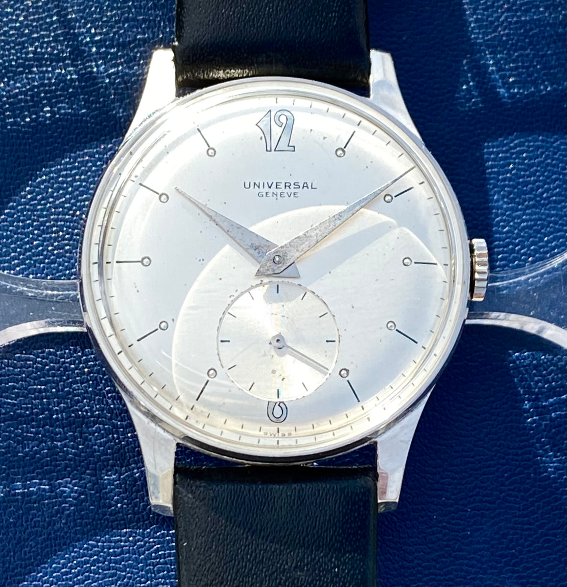 Vintage 1941 Universal Geneve For Sale To Buy Art Deco Fancy Mirrored ...