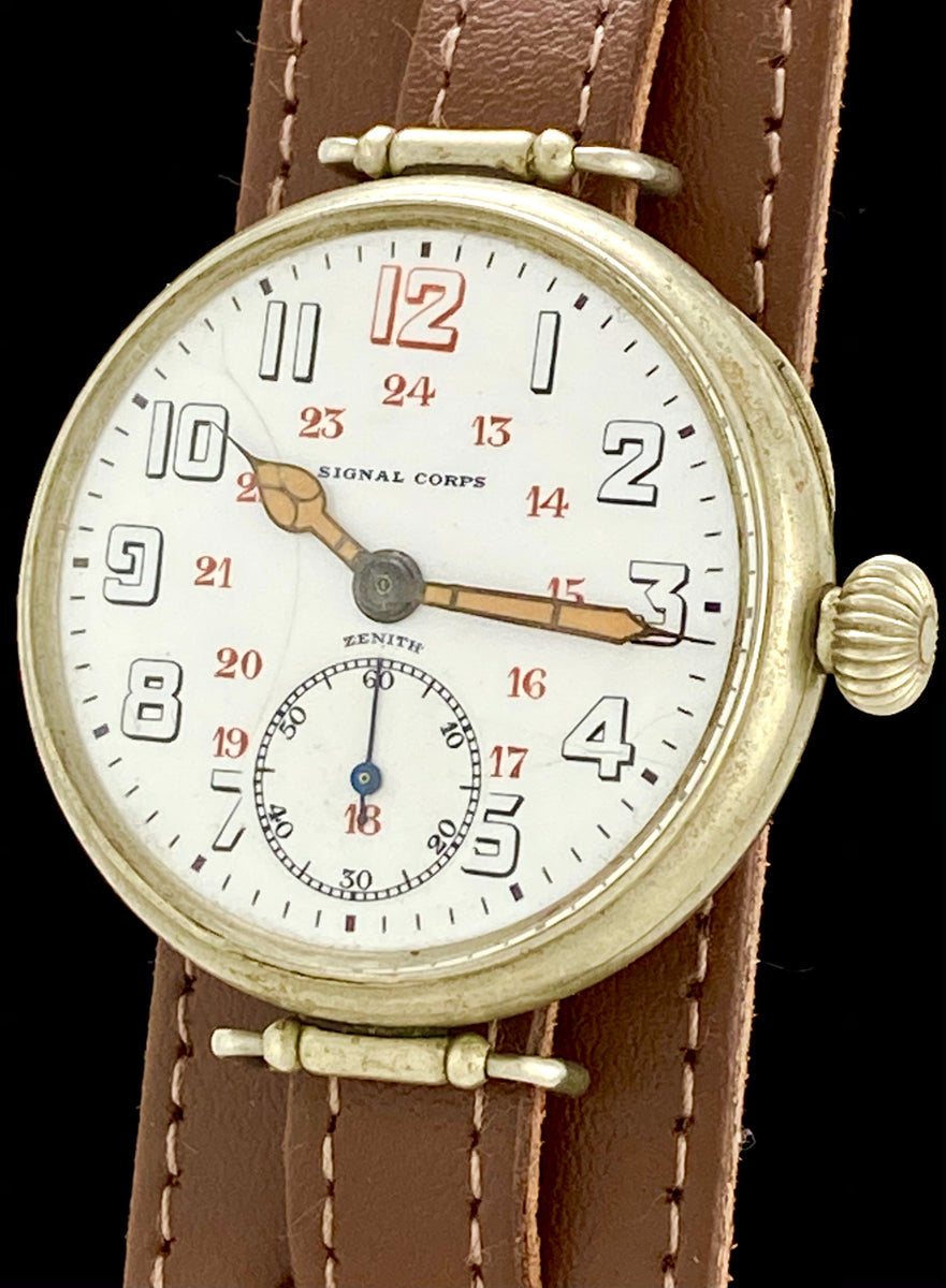 1918 Zenith Signal Corps Military Issue Trench Watch – Meticulous Watches